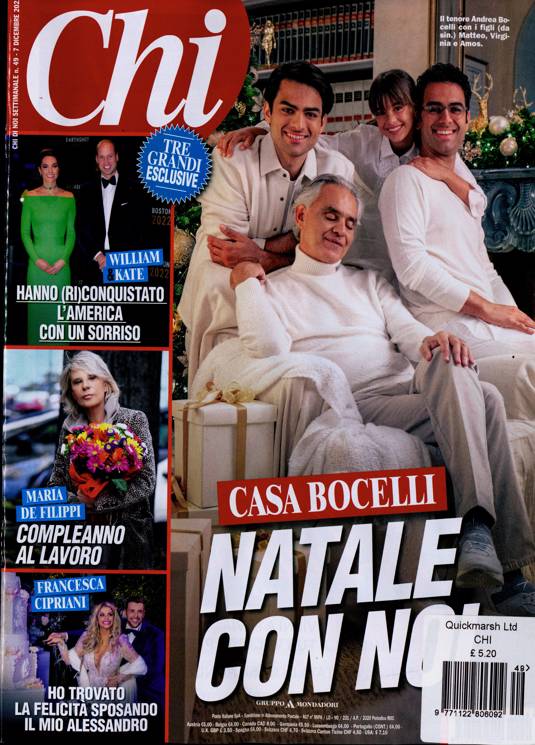 Chi Magazine Subscription | Buy at Newsstand.co.uk | Italian