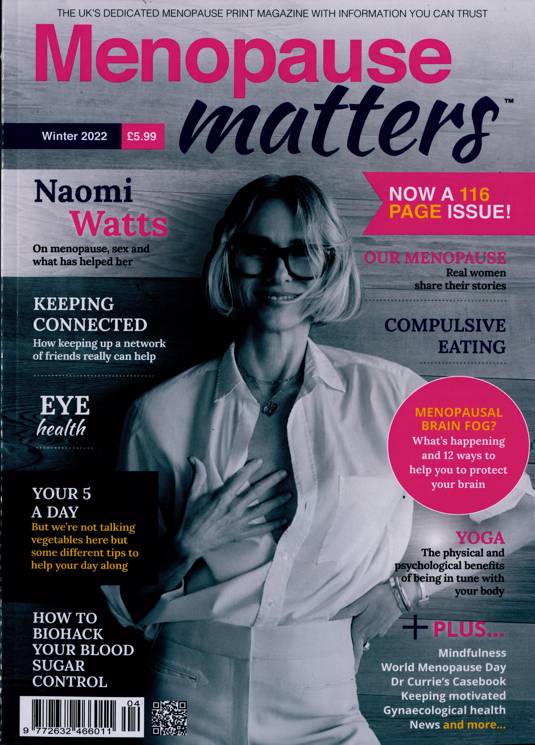 Menopause Matters Magazine Subscription | Buy at Newsstand.co.uk ...