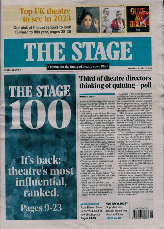 Stage Magazine Subscription | Buy at Newsstand.co.uk | Theatre & Dance