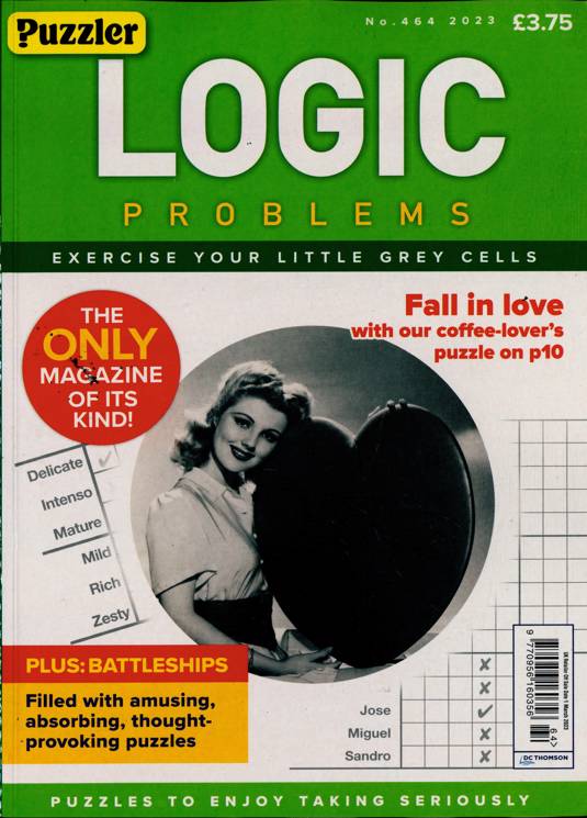 Puzzler Logic Problems Magazine Subscription | Buy at Newsstand.co.uk ...