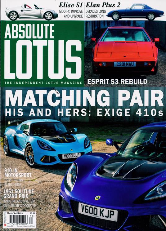 Absolute Lotus Magazine Subscription | Buy at Newsstand.co.uk | General Car