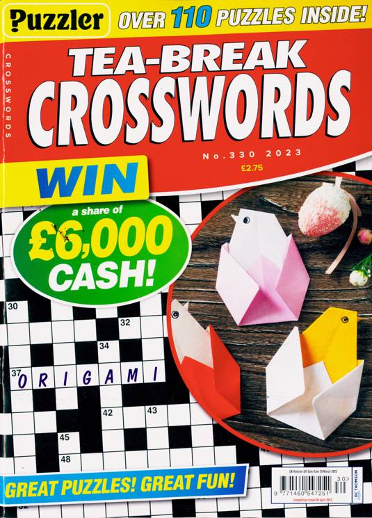 Puzzler Tea Break Crosswords Magazine Subscription | Buy at Newsstand ...
