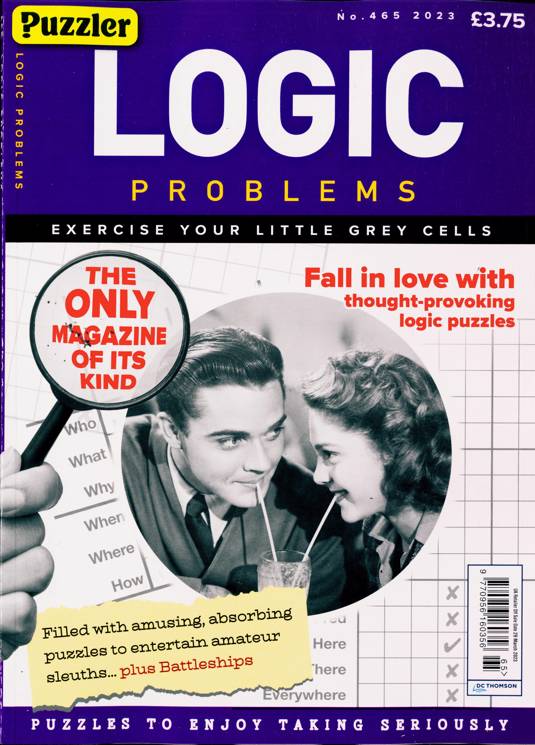 Puzzler Logic Problems Magazine Subscription | Buy at Newsstand.co.uk ...