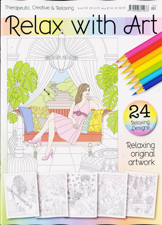 Relax With Art Magazine Subscription | Buy at Newsstand.co.uk | Colouring