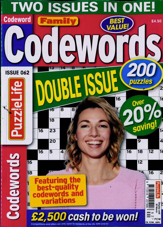 Family Codewords Magazine Subscription | Buy at Newsstand.co.uk | Codeword