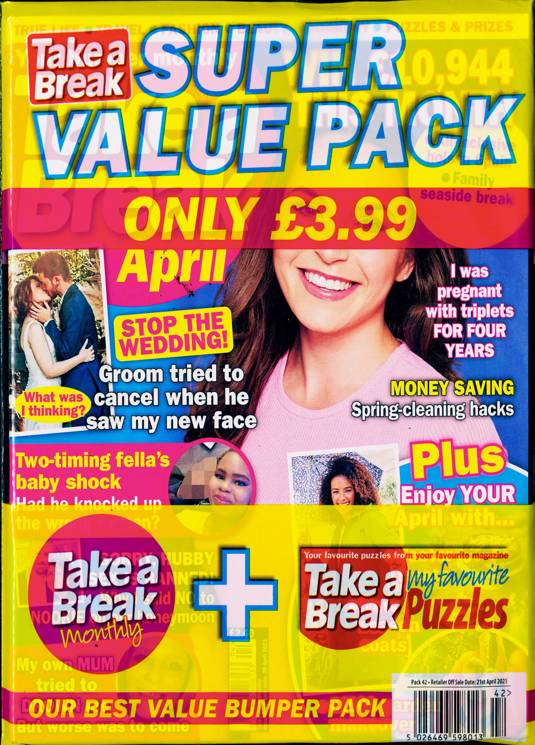 Take A Break Super Value Pack Magazine Subscription | Buy at Newsstand ...