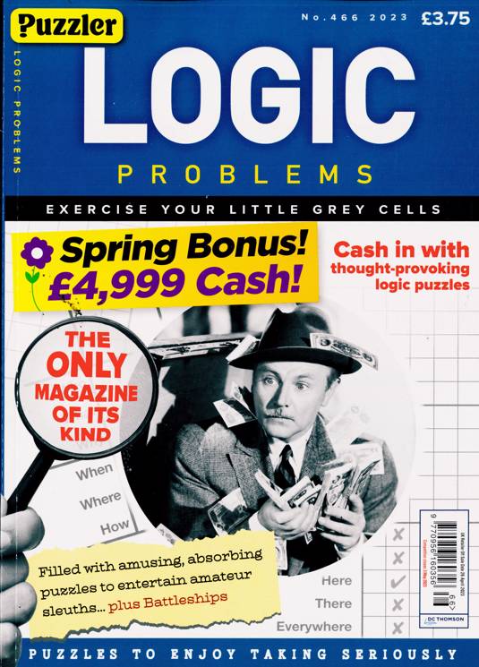 Puzzler Logic Problems Magazine Subscription | Buy at Newsstand.co.uk ...