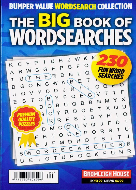 Big Book Of Wordsearches Magazine Subscription | Buy at Newsstand.co.uk ...