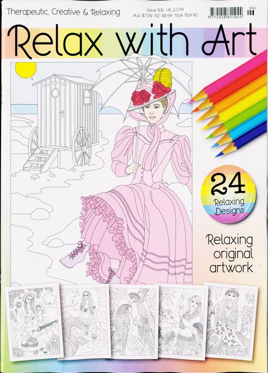 Relax With Art Magazine Subscription | Buy at Newsstand.co.uk | Colouring