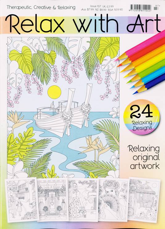 Relax With Art Magazine Subscription | Buy at Newsstand.co.uk | Colouring