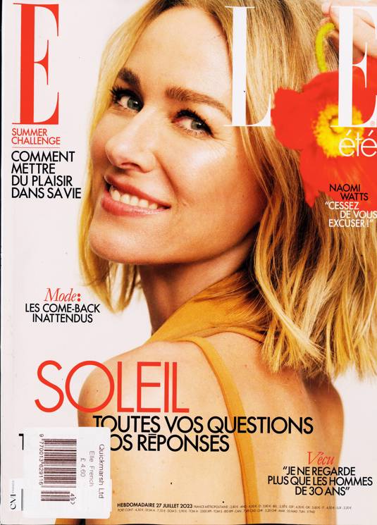Elle French Weekly Magazine Subscription | Buy at Newsstand.co.uk | French