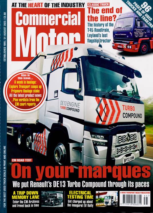 Commercial Motor Magazine Subscription | Buy at Newsstand.co.uk | Trucking