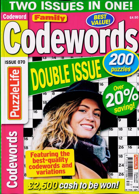Family Codewords Magazine Subscription | Buy at Newsstand.co.uk | Codeword