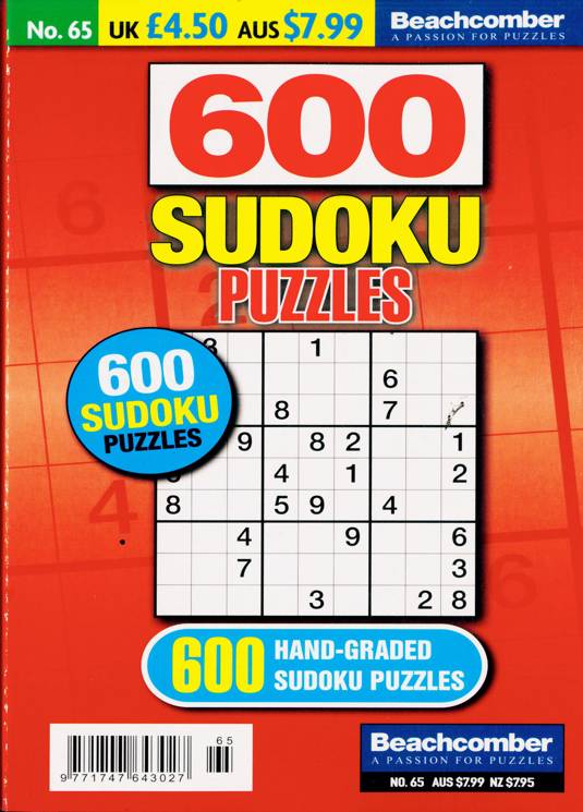 600 Sudoku Puzzles Magazine Subscription | Buy at Newsstand.co.uk | Puzzles