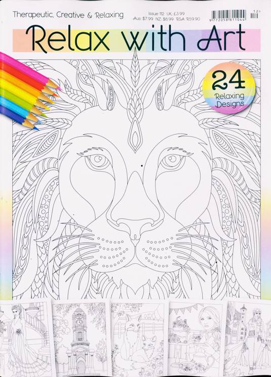 Relax With Art Magazine Subscription | Buy at Newsstand.co.uk | Colouring