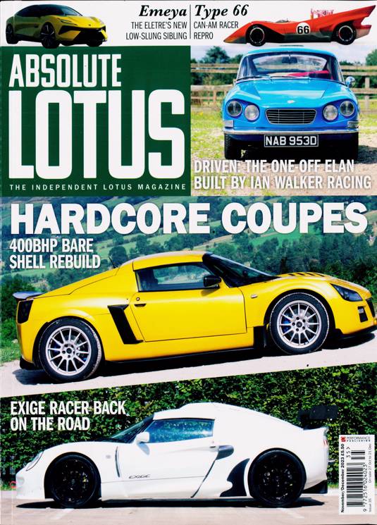 Absolute Lotus Magazine Subscription | Buy at Newsstand.co.uk | General Car