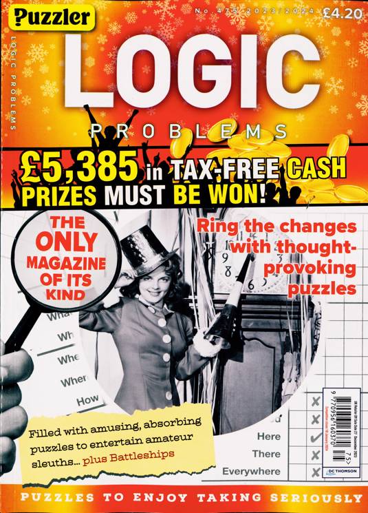 Puzzler Logic Problems Magazine Subscription | Buy at Newsstand.co.uk ...