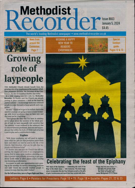 Methodist Recorder Magazine Subscription | Buy at Newsstand.co.uk ...