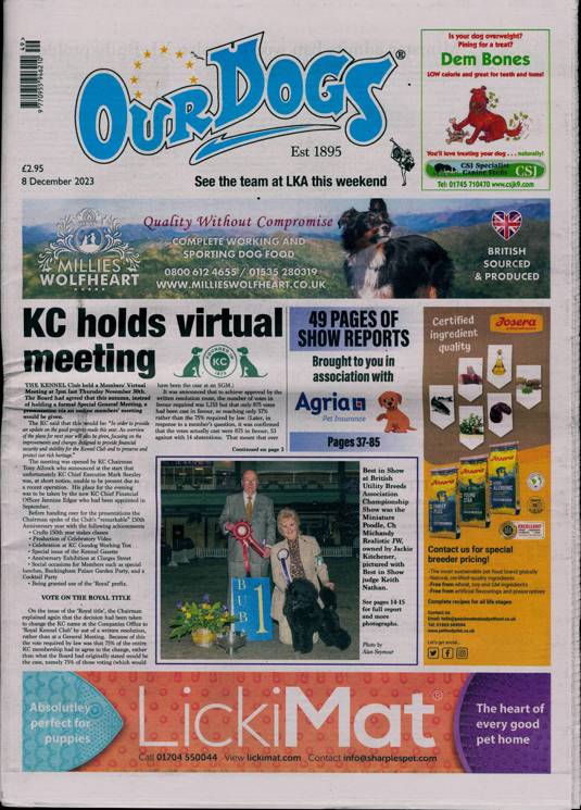 Our Dogs Magazine Subscription | Buy at Newsstand.co.uk | Dogs