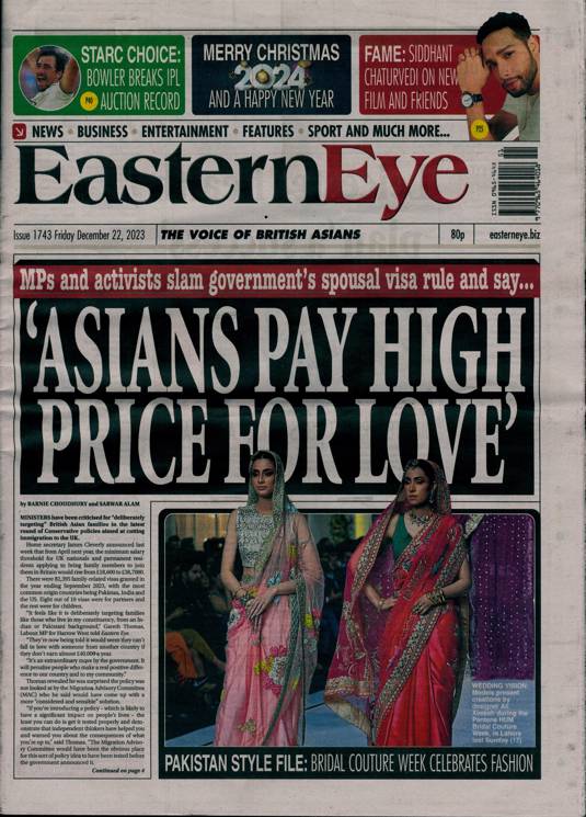 Eastern Eye Magazine Subscription | Buy at Newsstand.co.uk | Asian