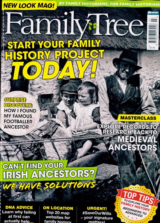 Family Tree Magazine Subscription | Buy at Newsstand.co.uk | Miscellaneous