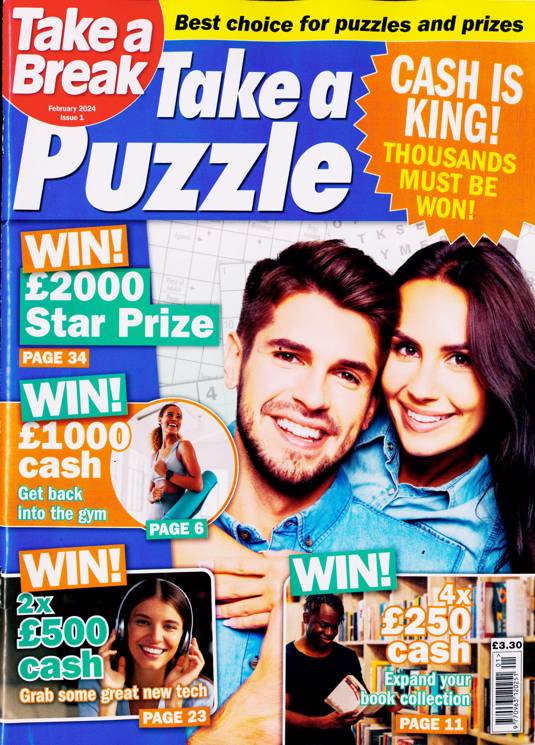 Take A Break Take A Puzzle Magazine Subscription | Buy at Newsstand.co ...