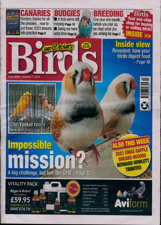 Cage And Aviary Birds Magazine Subscription | Buy at Newsstand.co.uk ...