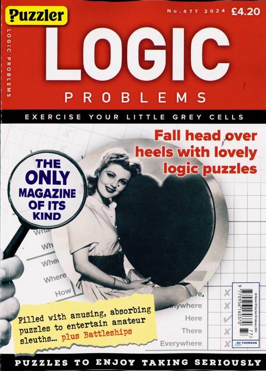 Puzzler Logic Problems Magazine Subscription | Buy at Newsstand.co.uk ...