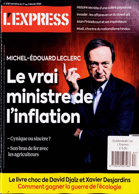 L Express Magazine Subscription | Buy at Newsstand.co.uk | French