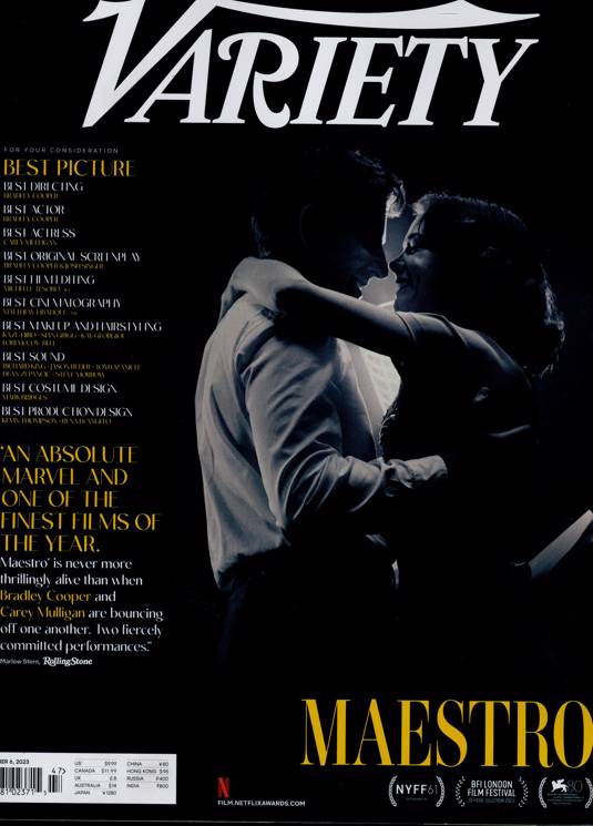 Variety Magazine Subscription | Buy at Newsstand.co.uk | Media