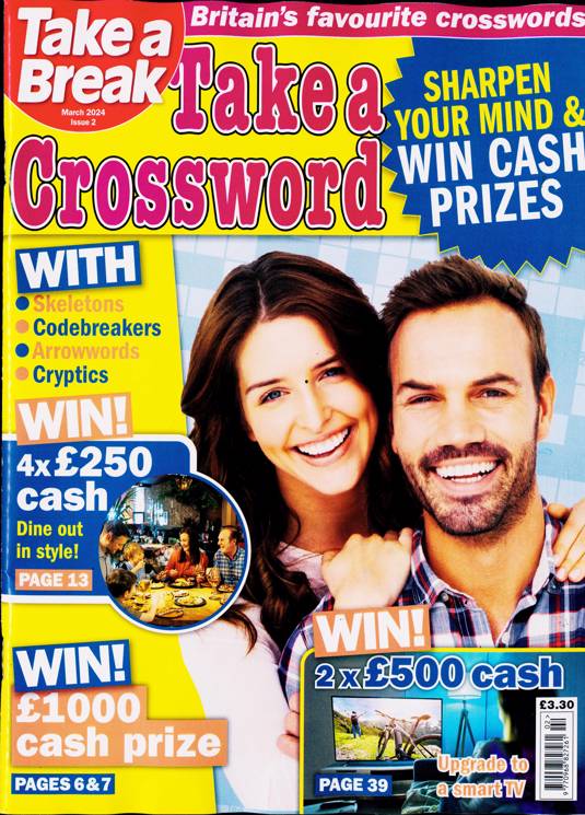 Take A Crossword Magazine Subscription | Buy at Newsstand.co.uk | Crossword