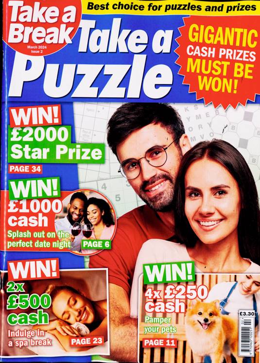 Take A Break Take A Puzzle Magazine Subscription | Buy at Newsstand.co ...