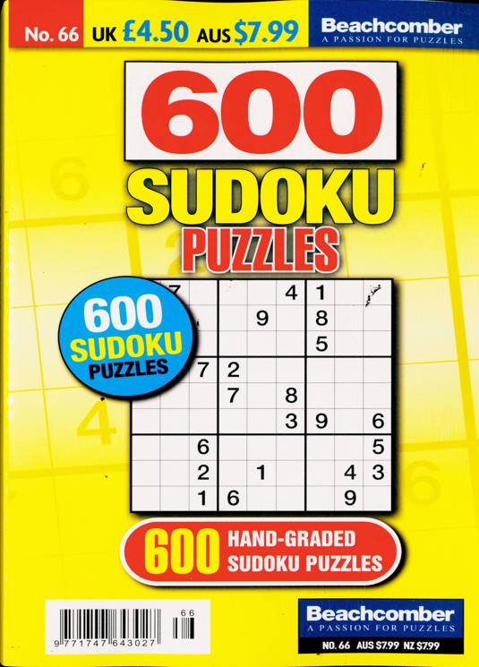 600 Sudoku Puzzles Magazine Subscription | Buy at Newsstand.co.uk | Puzzles