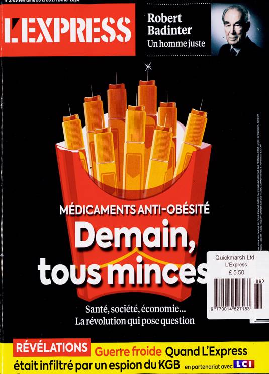 L Express Magazine Subscription | Buy at Newsstand.co.uk | French