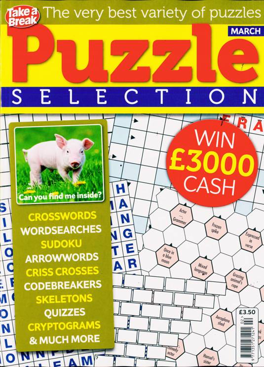 Take A Break Puzzle Selection Magazine Subscription | Buy at Newsstand ...