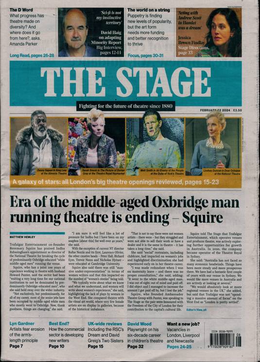 Stage Magazine Subscription | Buy at Newsstand.co.uk | Theatre & Dance