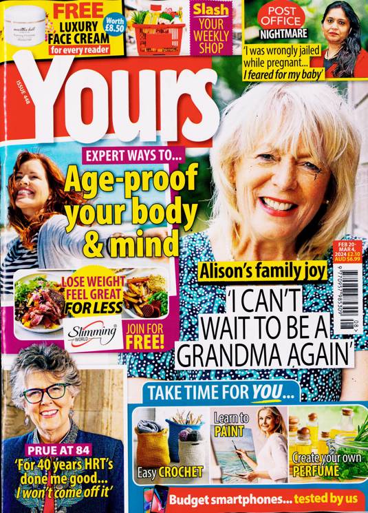 Yours Magazine Subscription | Buy at Newsstand.co.uk | Older Women's
