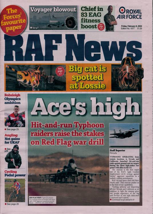 Raf News Magazine Subscription | Buy at Newsstand.co.uk | Military
