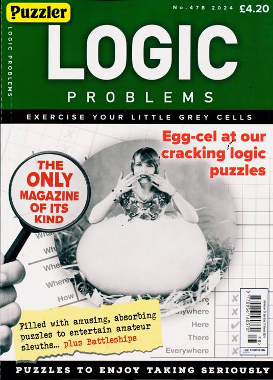 Puzzler Logic Problems Magazine Subscription | Buy at Newsstand.co.uk ...