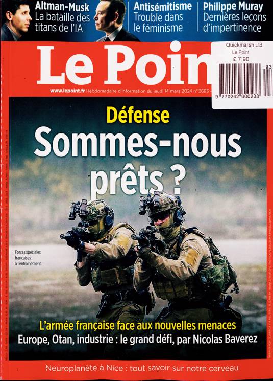 Le Point Magazine Subscription | Buy at Newsstand.co.uk | French