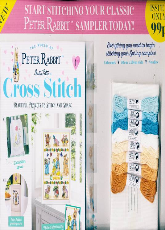 Peter Rabbit Cross Stitch Magazine Subscription | Buy at Newsstand.co ...