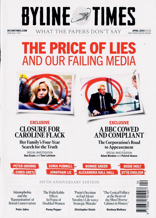 Byline Times Magazine Subscription | Buy at Newsstand.co.uk | UK ...