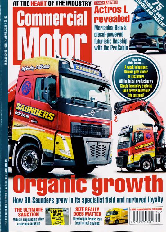 Commercial Motor Magazine Subscription | Buy at Newsstand.co.uk | Trucking