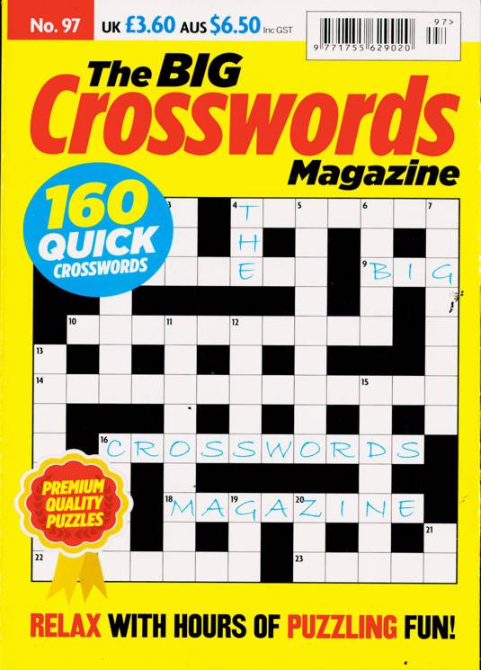 Big Crosswords Magazine Subscription | Buy at Newsstand.co.uk | Crossword