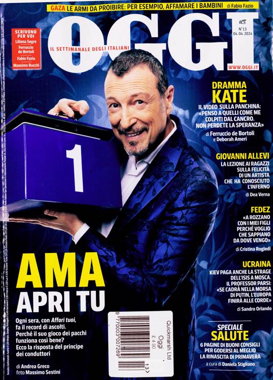 Oggi Magazine Subscription | Buy at Newsstand.co.uk | Italian