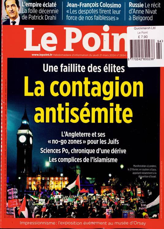 Le Point Magazine Subscription | Buy at Newsstand.co.uk | French
