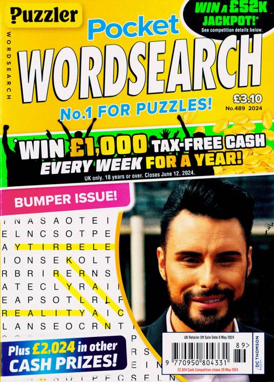Puzzler Pocket Wordsearch Magazine Subscription | Buy at Newsstand.co ...