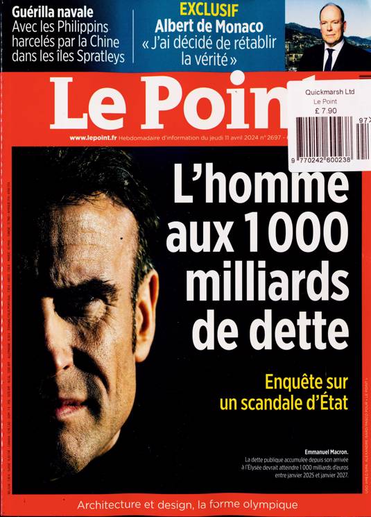 Le Point Magazine Subscription | Buy at Newsstand.co.uk | French