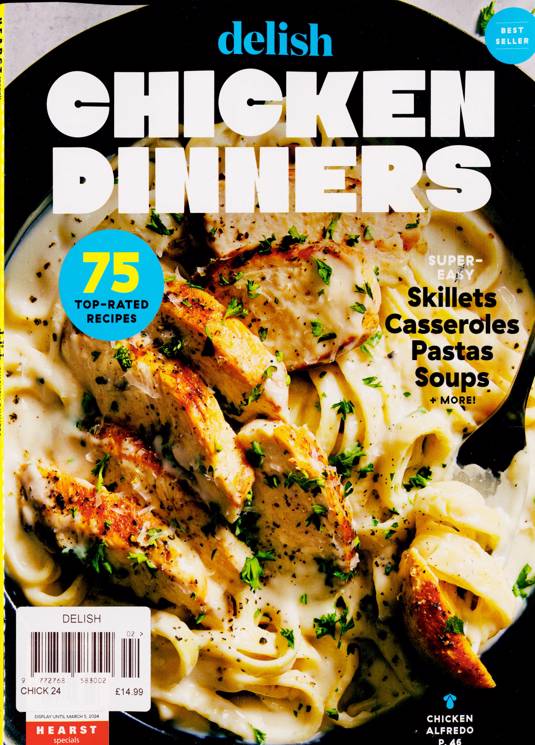 Delish Magazine Subscription | Buy at Newsstand.co.uk | Cooking & Food
